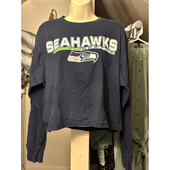 NFL | Tops | Nfl Team Apparel Seattle Seahawks Crop Top | Poshmark